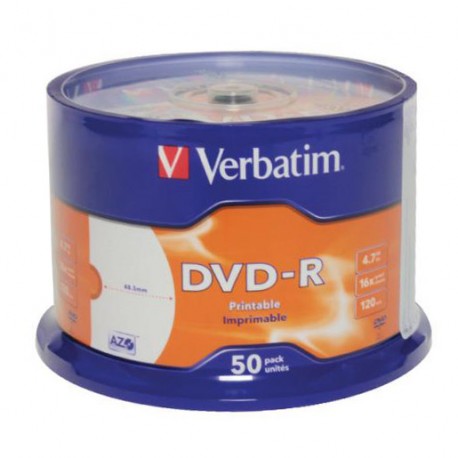 DVD-R Verbatim PRINTABLE, 50/1 - Biroteka